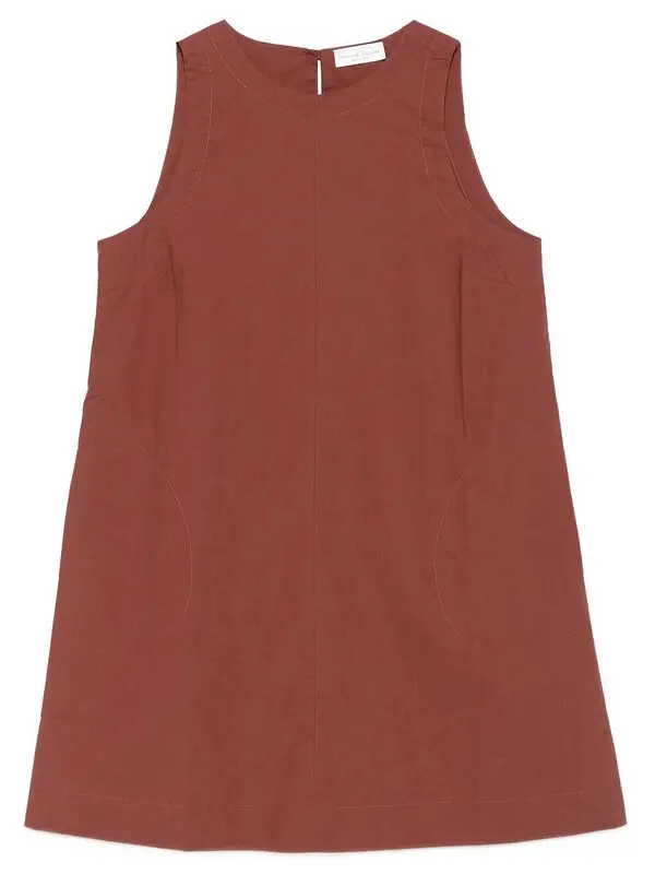 ROBERTO COLLINA A-line Mini Dress In Cotton - Red