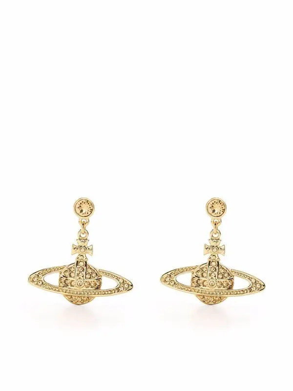 VIVIENNE WESTWOOD Mini Bas Relief Drop Earrings - Metallic
