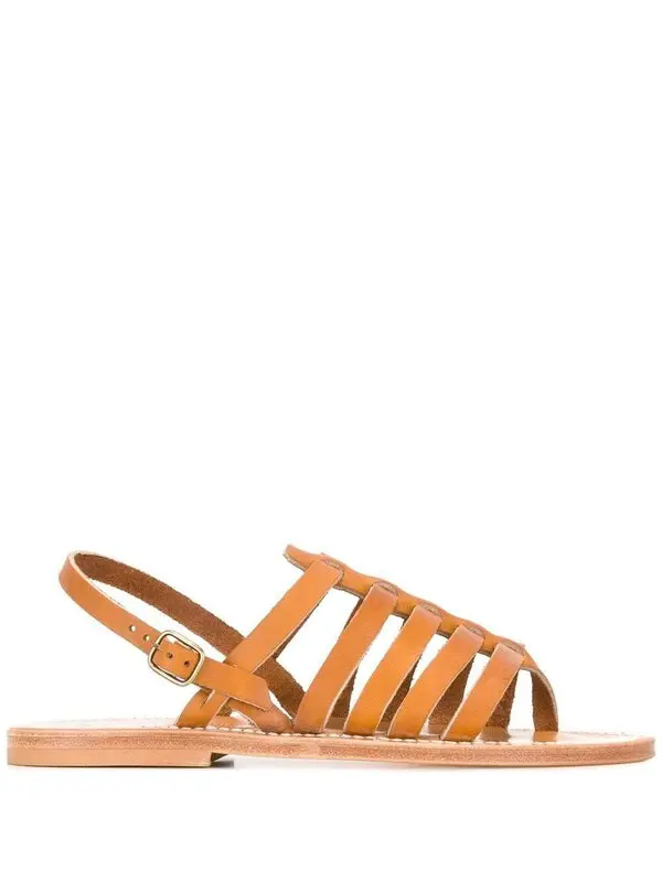 K.JACQUES Homere Leather Sandals - Brown