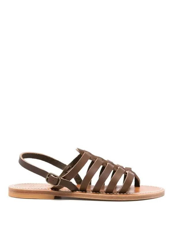 K.JACQUES Homere Leather Sandals - Brown
