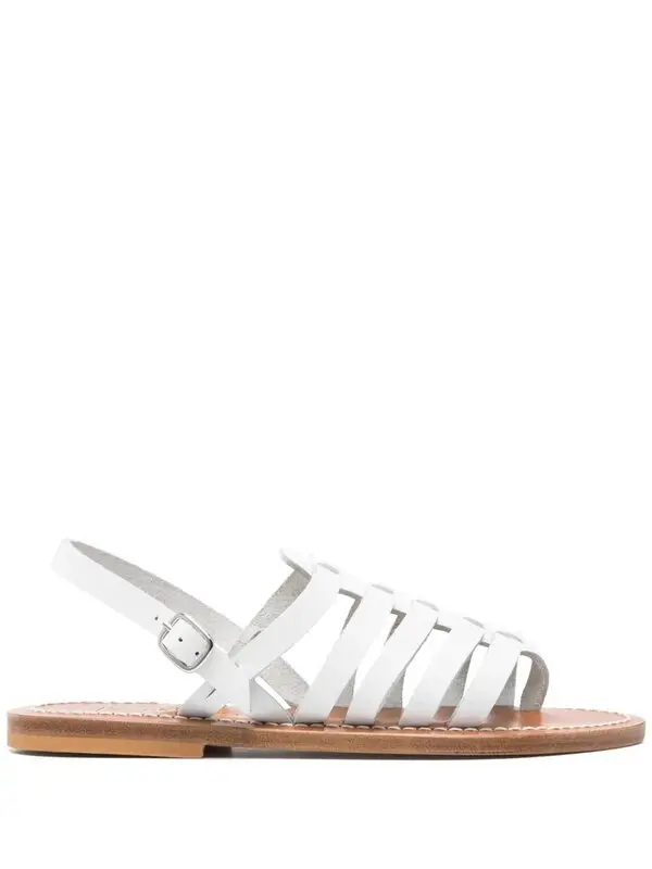 K.JACQUES Homere Leather Sandals - White