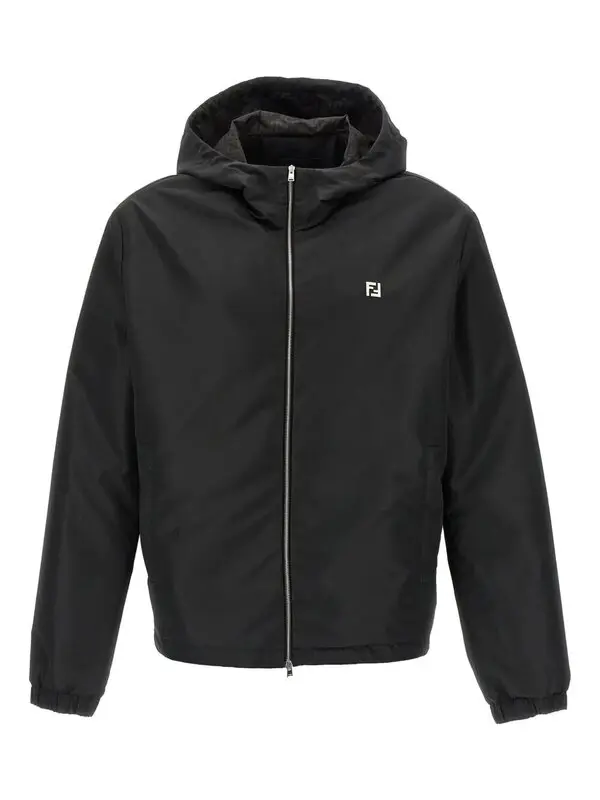 Fendi Technical Fabric Blouson With Hood