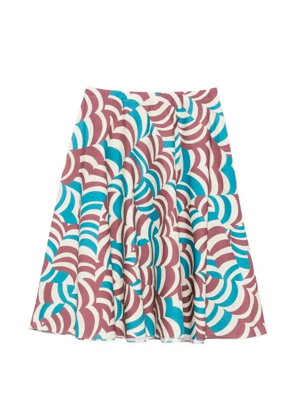 Marni Printed Cotton Midi Skirt - Multi