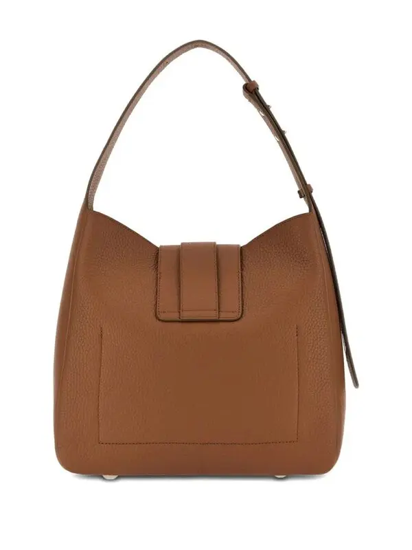 Hogan Trend Hobo Shoulder Bag In Nappa Leather - Brown