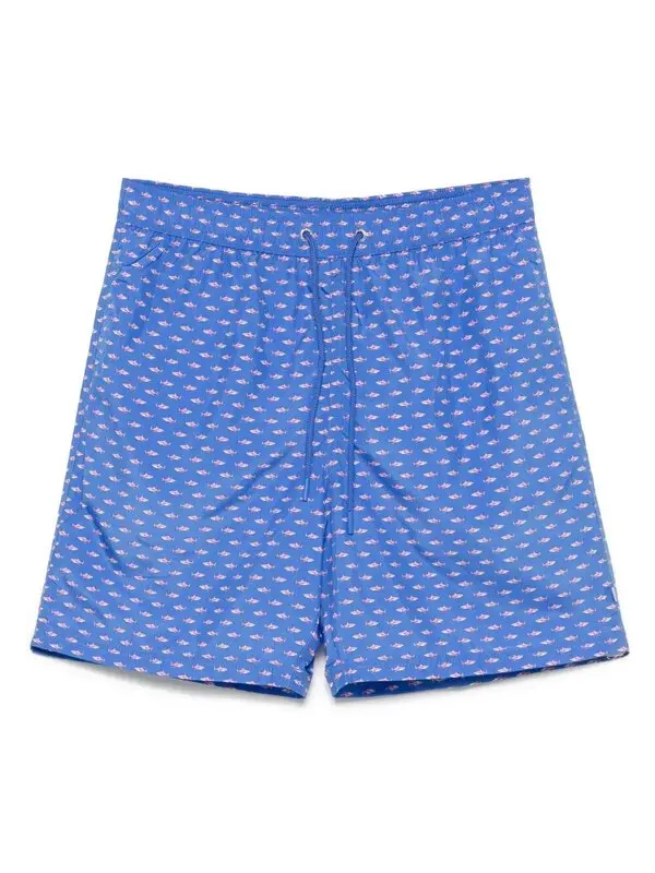 Paul & Shark Printed Swimsuit - Blue