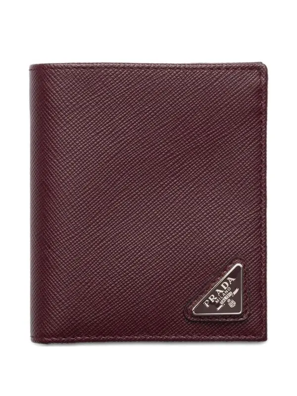 Prada Saffiano Leather Wallet - Red