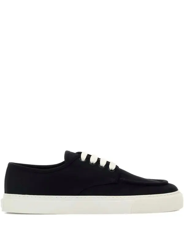 Prada Canvas Lace-up Sneakers - Blue