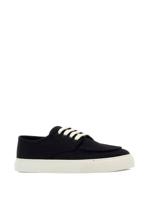Prada Canvas Lace-up Sneakers - Blue