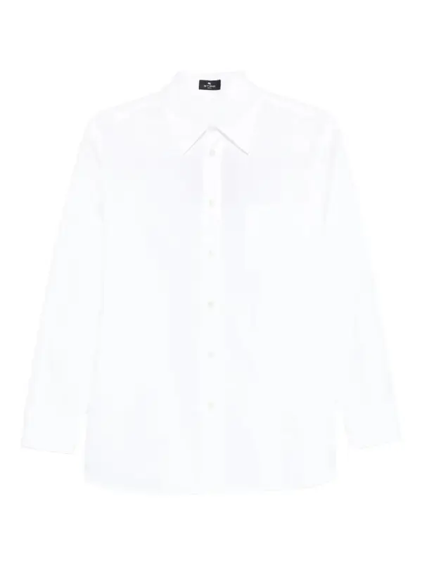 Etro Cotton Shirt With Pocket - White
