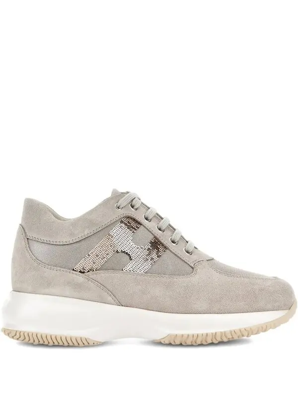 Hogan Interactive Suede Sneakers - Grey