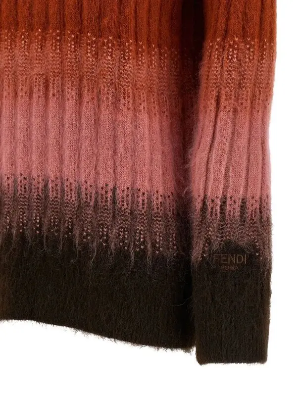 Fendi Mohair And Wool Dégradé Sweater - Multi