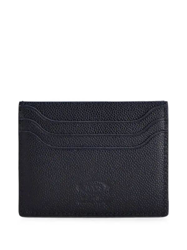 TOD'S Leather Card Holder - Blue