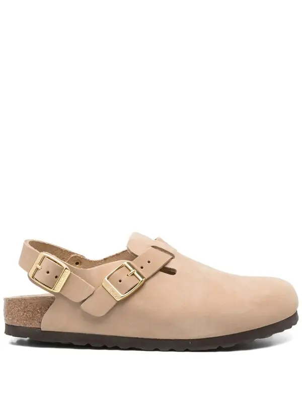BIRKENSTOCK Tokio Nubuck Leather Clogs - Nude & Neutrals
