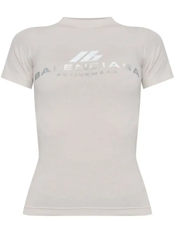 Balenciaga Activewear Fitted T-shirt - Nude & Neutrals