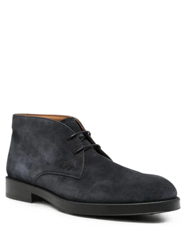 TOD'S Suede Ankle Boots - Blue