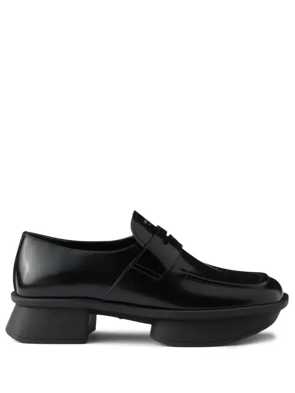 Prada Brushed Leather Loafers