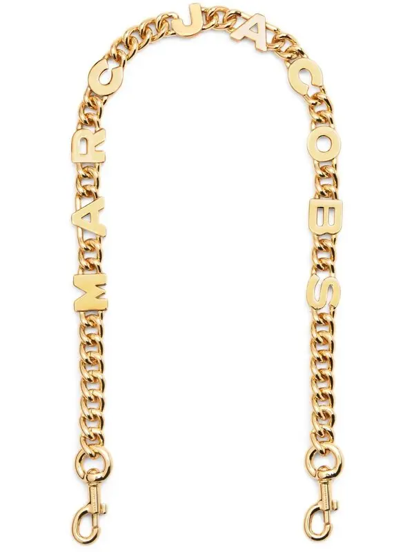 Marc Jacobs Logo Chain Shoulder Strap - Metallic