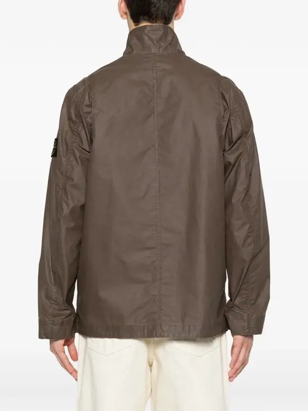 Stone Island Stand Collar Jacket - Brown