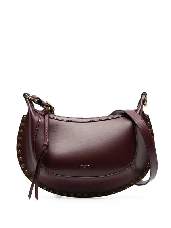 Isabel Marant Étoile Oskan Moon Studded Shoulder Bag - Red
