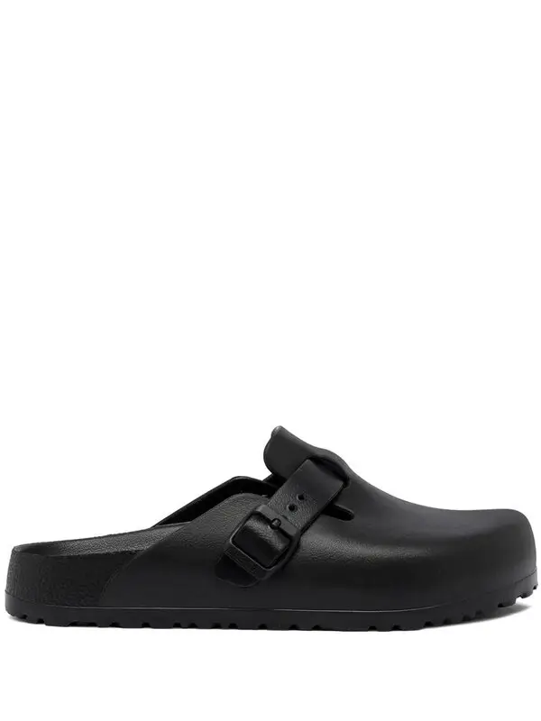 BIRKENSTOCK Boston Leather Mule - Black