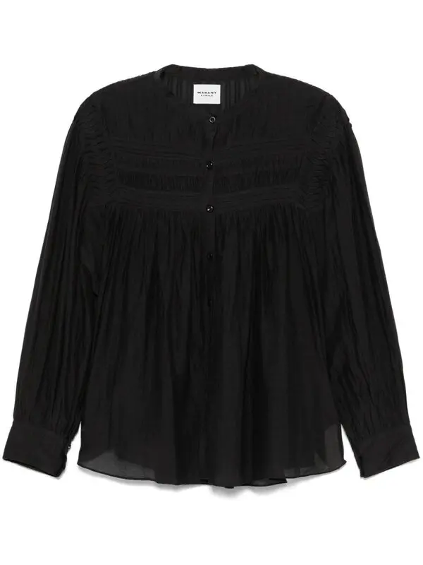 MARANT ETOILE Cotton Blend Blouse - Black