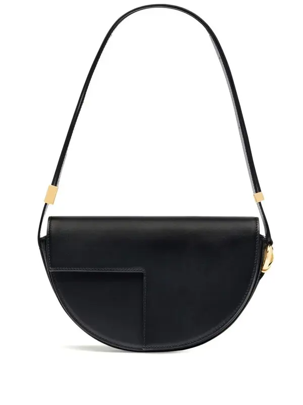PATOU Le Leather Shoulder Bag - Black