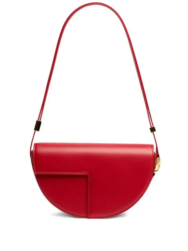 PATOU Le Leather Shoulder Bag - Red