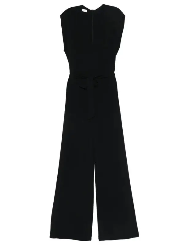 Incotex Lara Belted Jumpsuit - Black