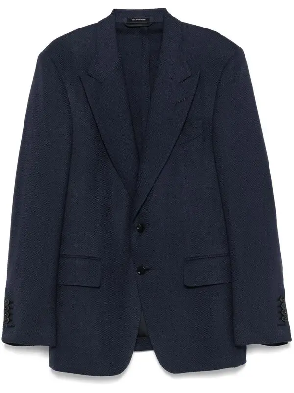 TOM FORD Basket Weave Shelton Wool Jacket
