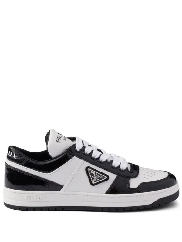 Prada Downtown Two-tone Sneakers - Black