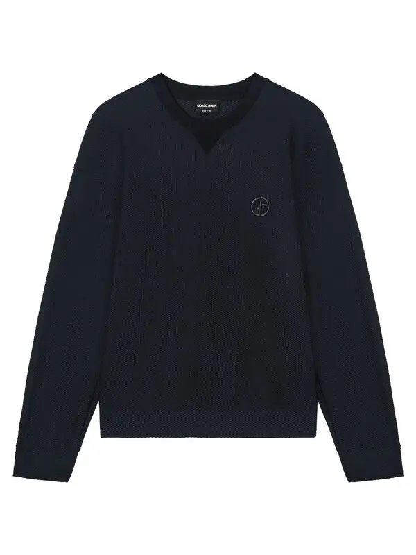 Giorgio Armani Technical Waffle Sweatshirt
