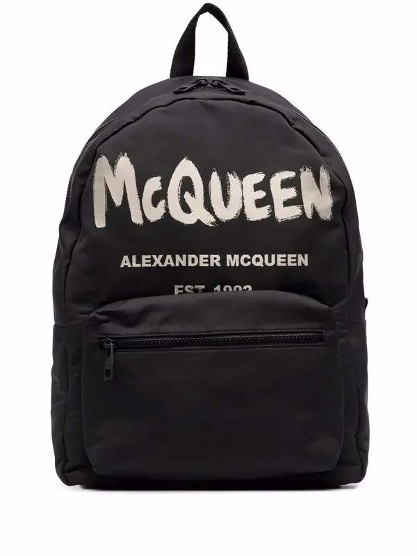 Alexander McQueen Metropolitan Nylon Backpack - Black