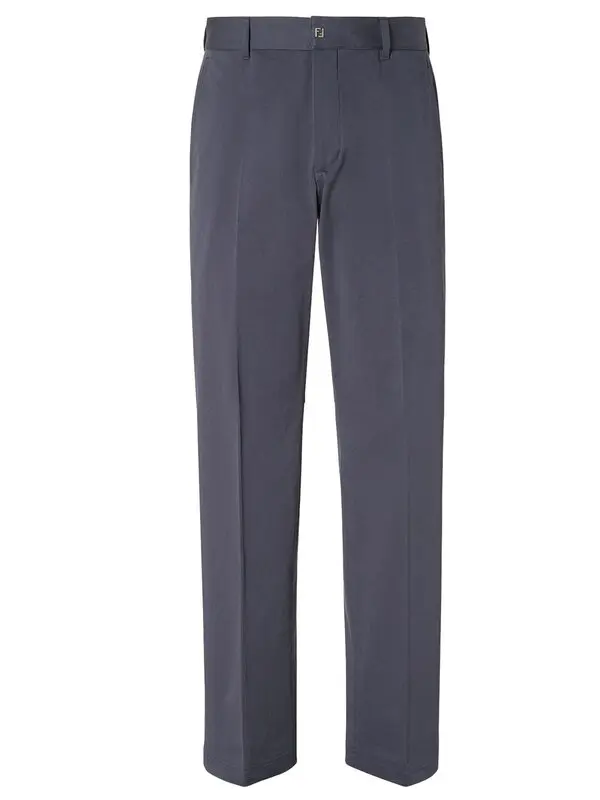 Fendi Gabardine Trousers - Blue
