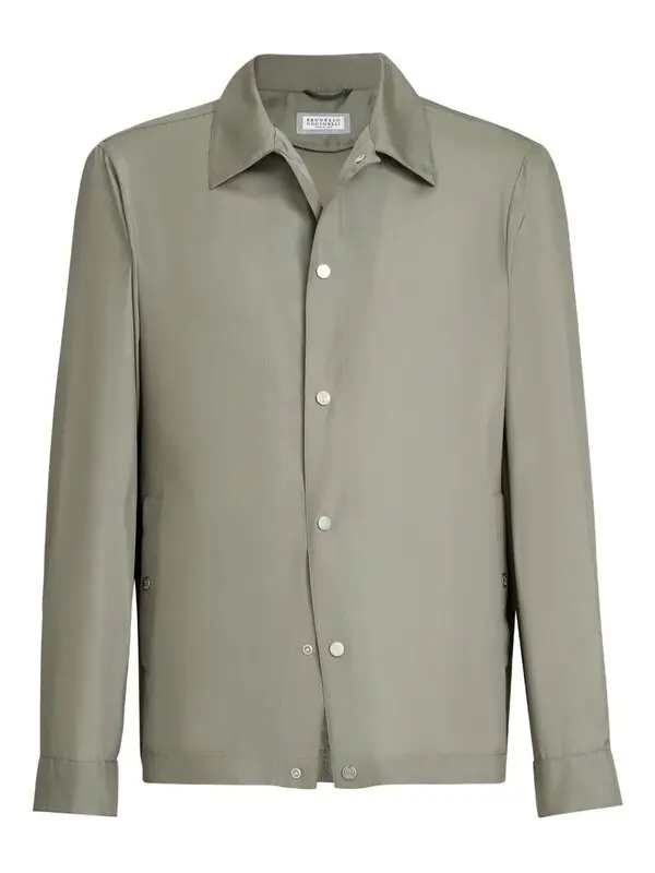 Brunello Cucinelli Unlined Silk Membrane Jacket