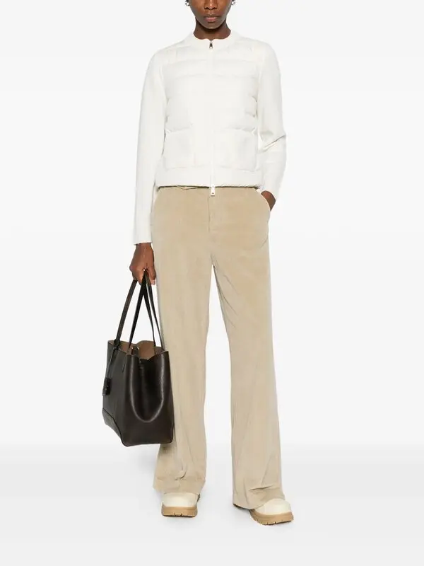 Moncler Wool Padding Cardigan With Zip Closure