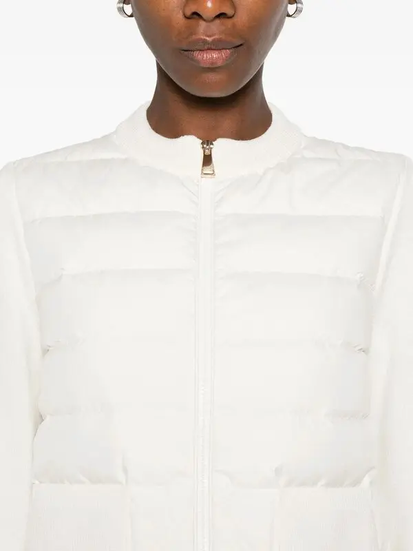 Moncler Wool Padding Cardigan With Zip Closure