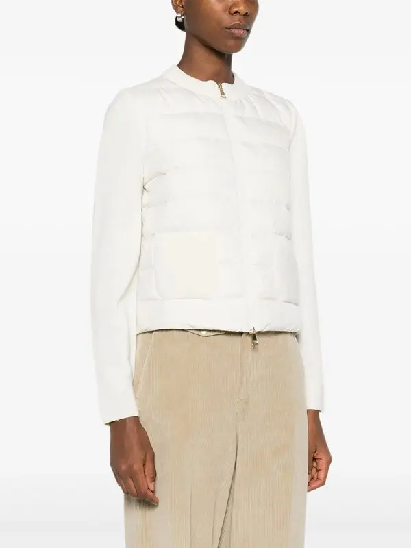 Moncler Wool Padding Cardigan With Zip Closure