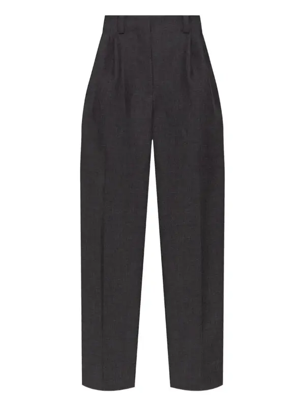 Givenchy Pleated Wool Trousers - Grey