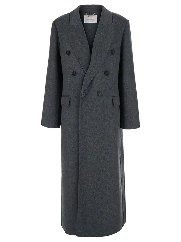 Victoria Beckham Double-breasted Virgin Wool Coat