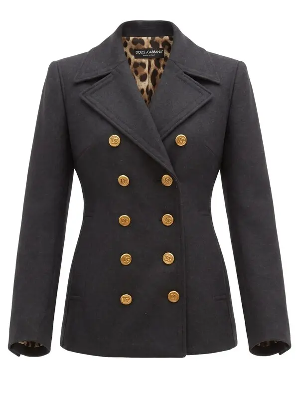 Dolce & Gabbana Victoria Beckham Double-breasted Coat - Grey