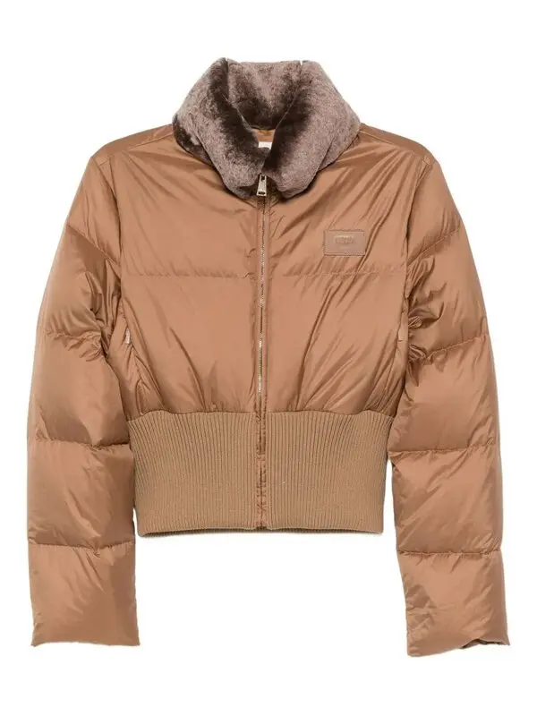 Fendi Short Down Jacket - Brown