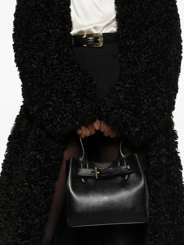 TOM FORD Audrey Tote Bag With Belt Detail - Black