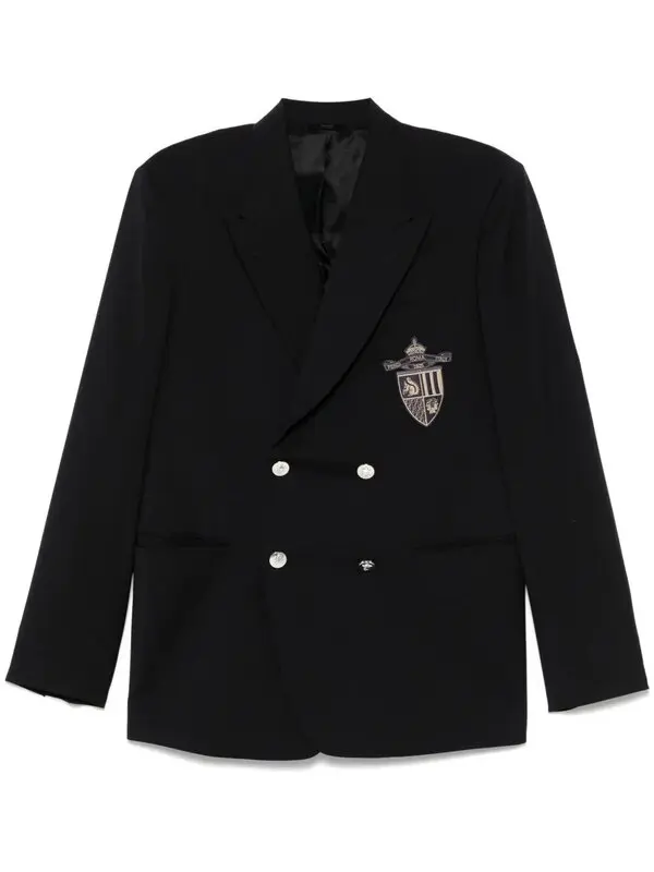 Fendi Straight-cut Double-breasted Wool Jacket
