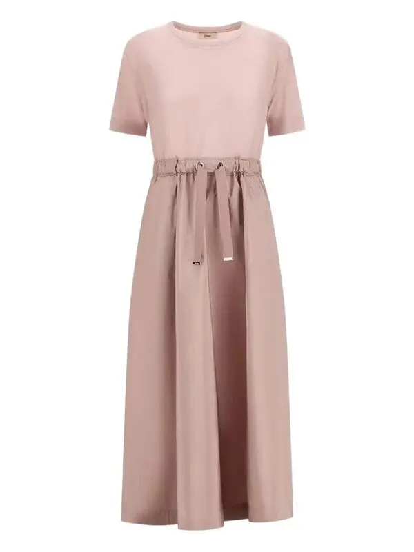 Herno Paneled Midi Dress - Pink & Purple