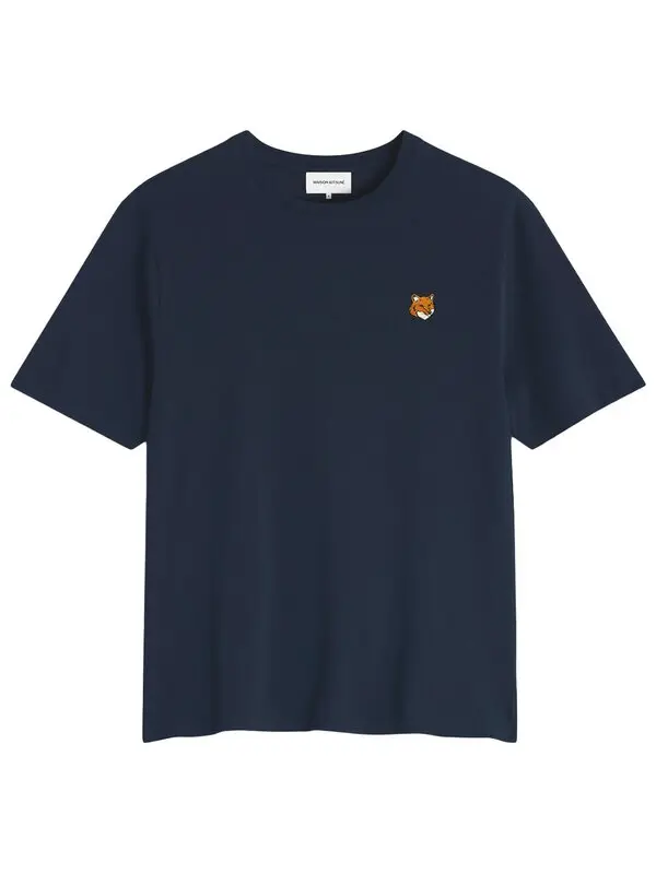 Maison Kitsuné Fox Head Cotton T-shirt - Blue
