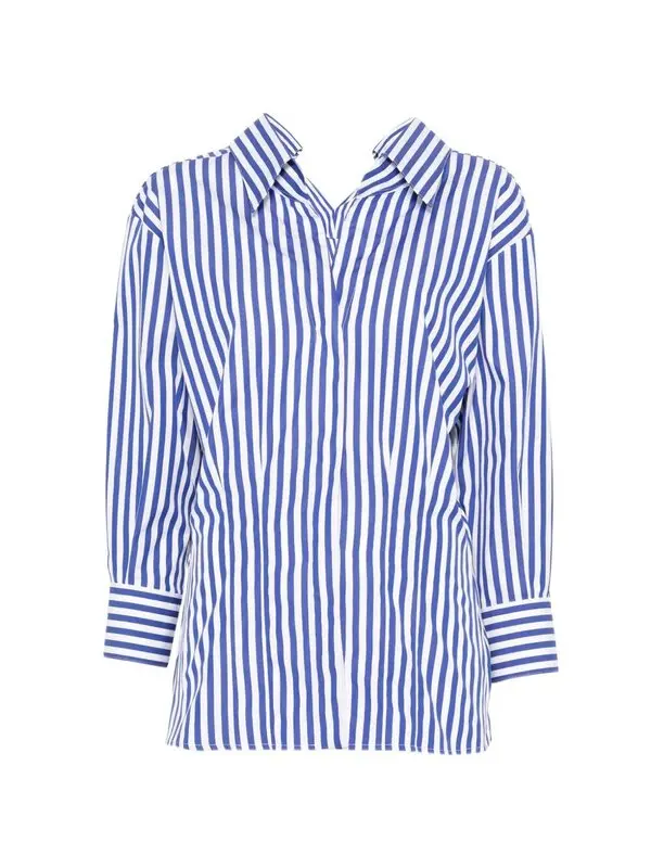 Givenchy Striped Poplin Shirt - Blue