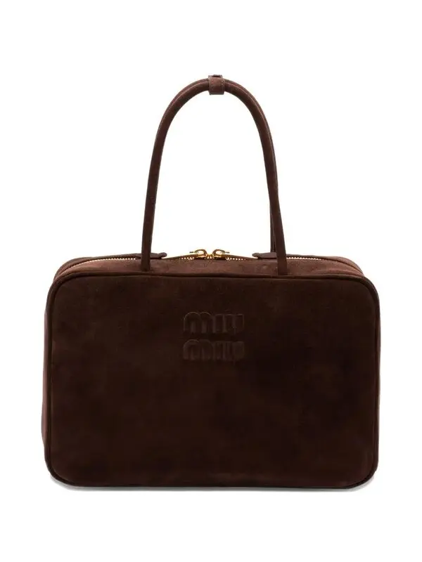 Miu Miu Suede Top Handle Bag