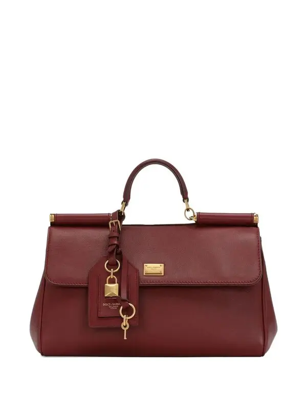 Dolce & Gabbana My Sicily Leather Handbag - Red