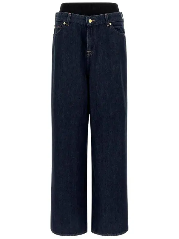 Valentino Garavani Wide Leg Jeans - Blue