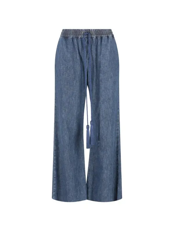 Valentino Garavani Wide Leg Jeans - Blue